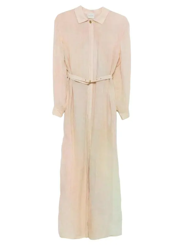 Le Kasha Linen A-line Midi Dress - Neutrals