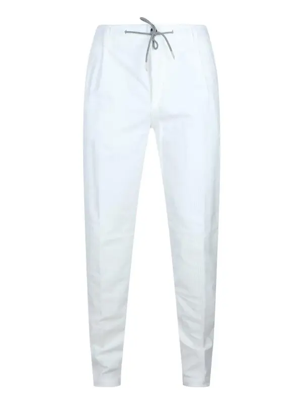 Eleventy Cotton Pants - White