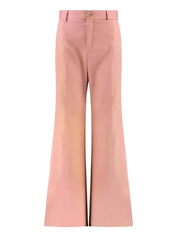 Chloé Buttoned Flared Trousers - Pink
