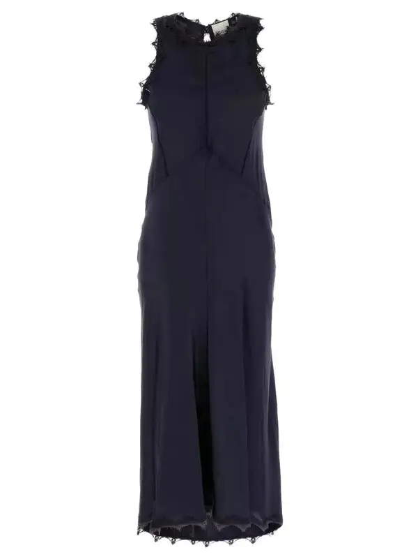 Isabel Marant Jadelia Satin Maxi Dress - Black