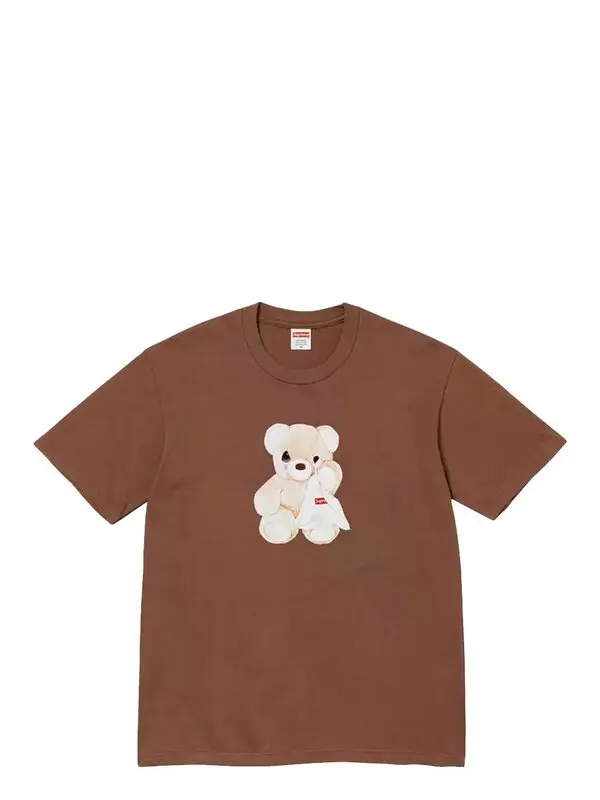 Supreme Bear-print T-shirt - Brown
