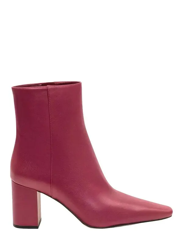 Michael Kors 75mm Elise Zip-detail Block-heel Ankle Boots - Pink