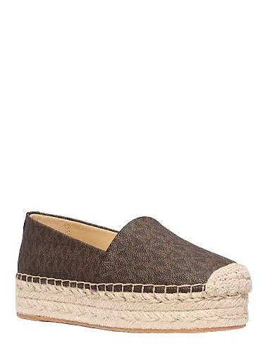 Michael Kors Lynn Signature Logo Platform Espadrille - Brown