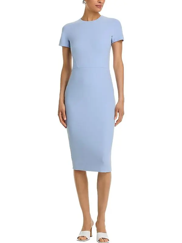 Victoria Beckham Fitted T-shirt Dress - Delphinium