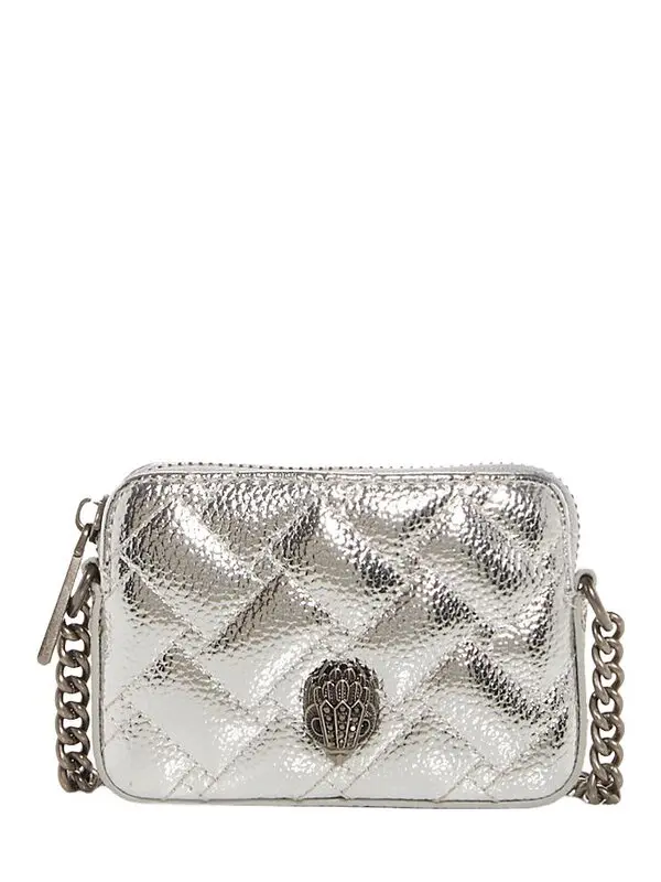 Kurt Geiger Micro Kensington Crossbody Bag - Silver