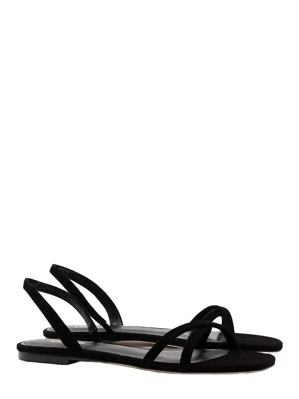 Larroude Annie Criss-cross Sandals - Black
