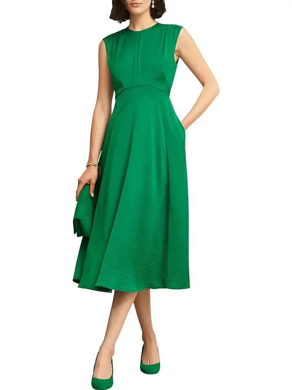 HOBBS LONDON Isobel Midi Dress - Amethyst Green