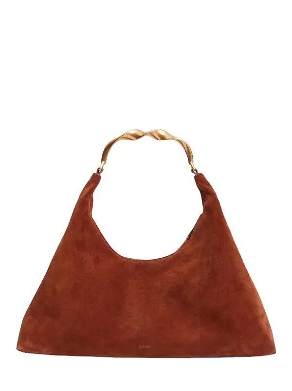 Simkhai Nixi Suede Hobo Bag - Sable