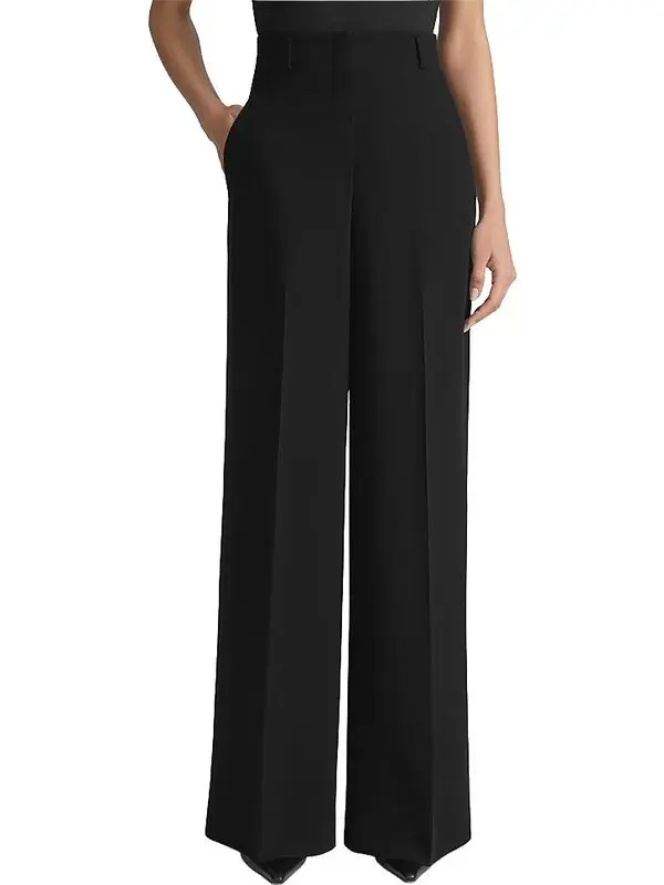 Lafayette 148 New York Thames Wide-leg Pants - Black
