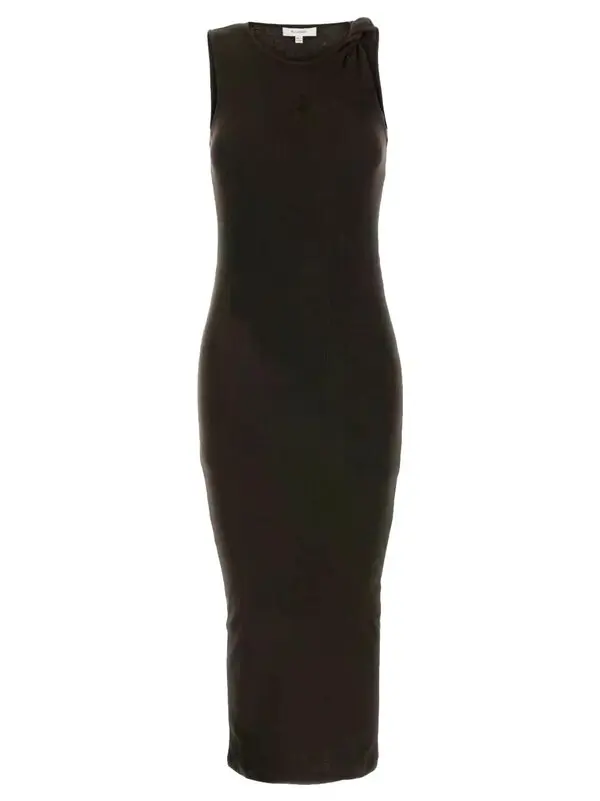 JW Anderson Anchor-embellished Twisted-strap Dress - Black