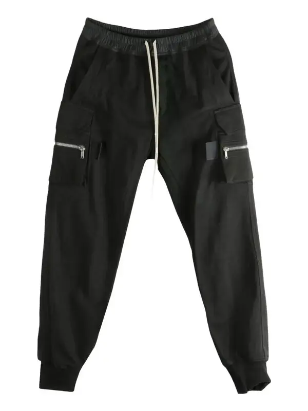 Rick Owens Zip-pocket Drawstring Trousers - Black
