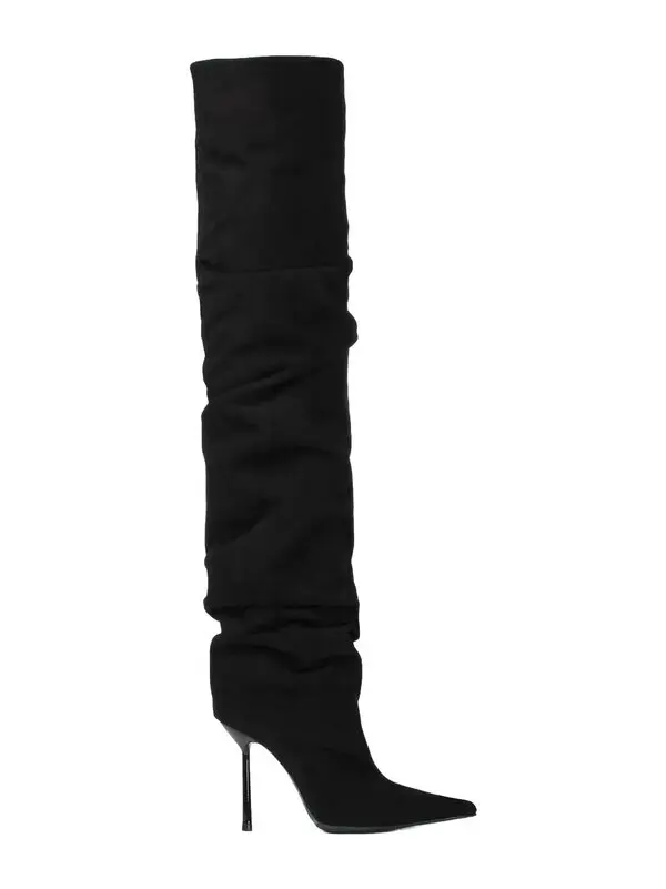 LE SILLA 100mm Bella Calf-suede Boots - Black