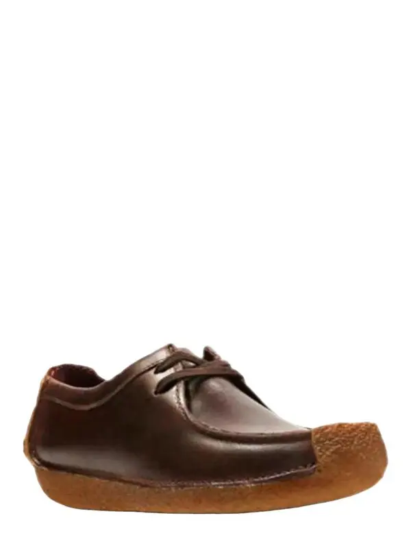 Clarks Natalie Leather Desert Boots - Brown