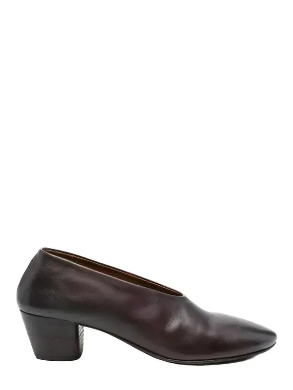 Marsèll 50mm Leather Block-heel Pumps - Brown