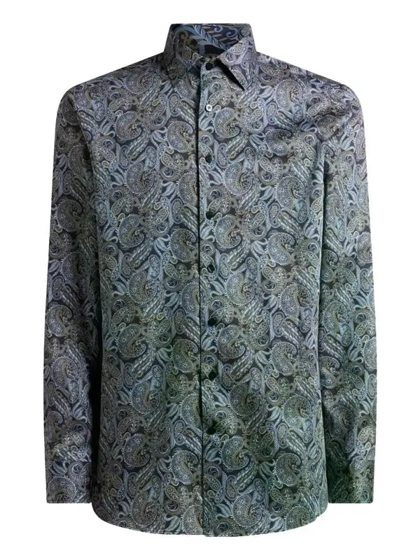 Etro Paisley Print Shirt - Blue