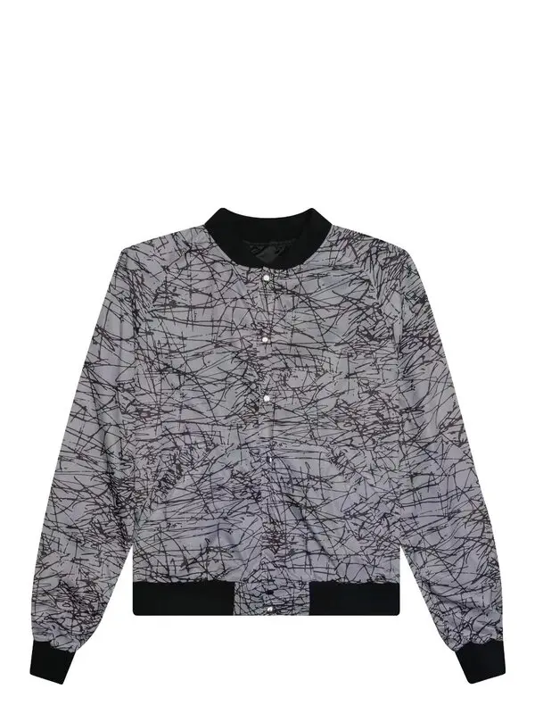 RtA Atticus Printed Bomber Jacket - Black
