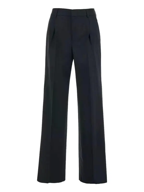 PT TORINO Pleat-detailed Trousers - Black