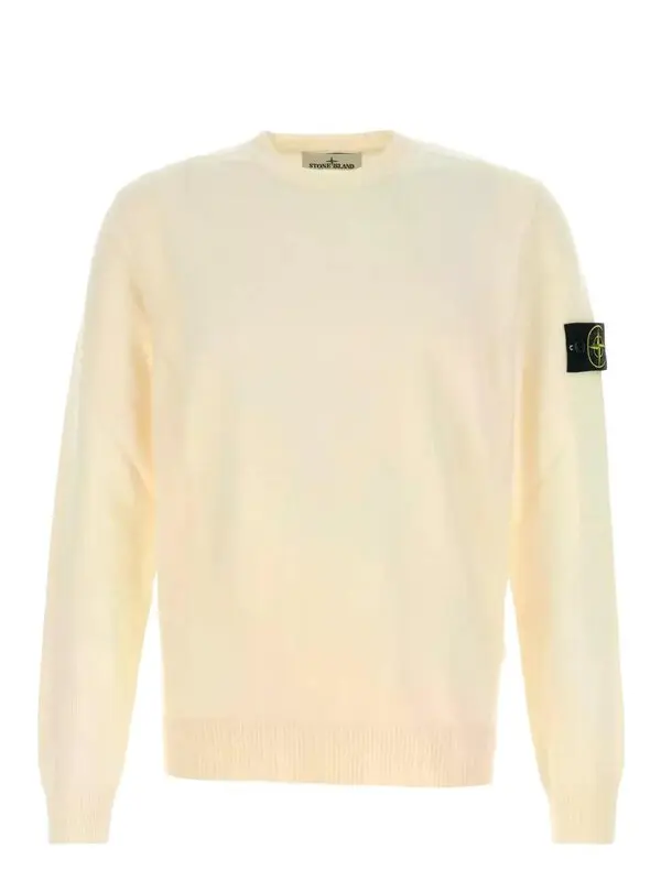 Stone Island Crew-neck Compass-badge Sweater - Neutrals