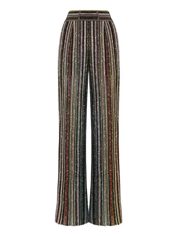 Missoni Patterned Palazzo Trousers - Black