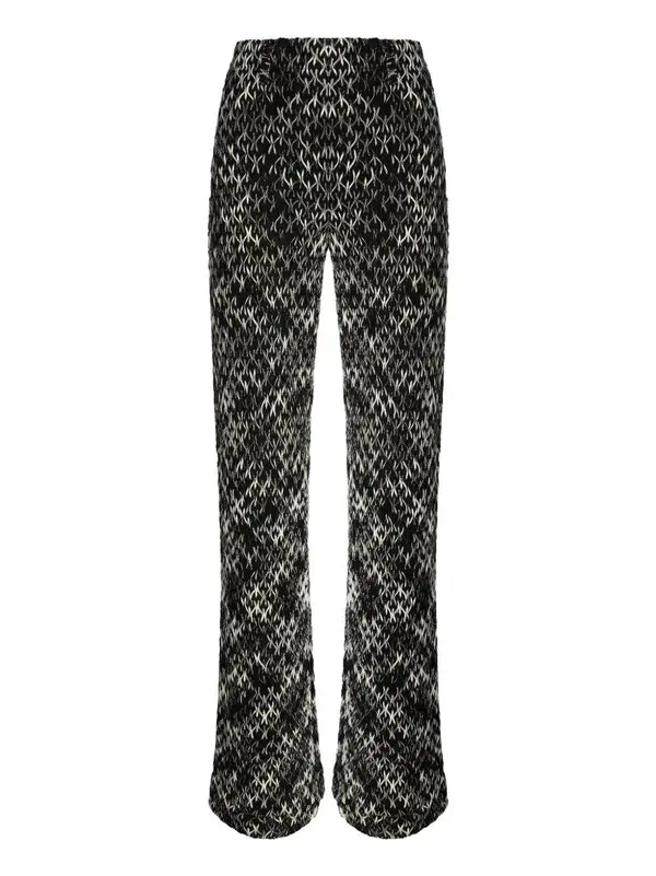 Missoni Patterned Flared Trousers - Black