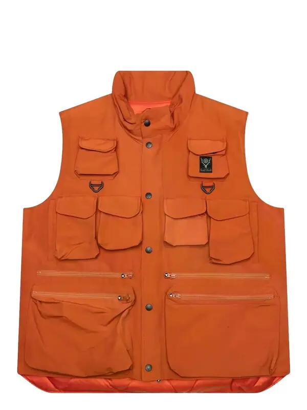 SOUTH2 WEST8 Multi-pocket Gilet - Orange