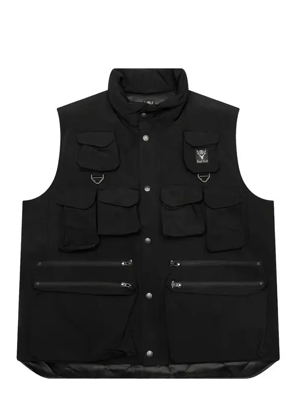 SOUTH2 WEST8 Multi-pocket Zip-up Gilet - Black