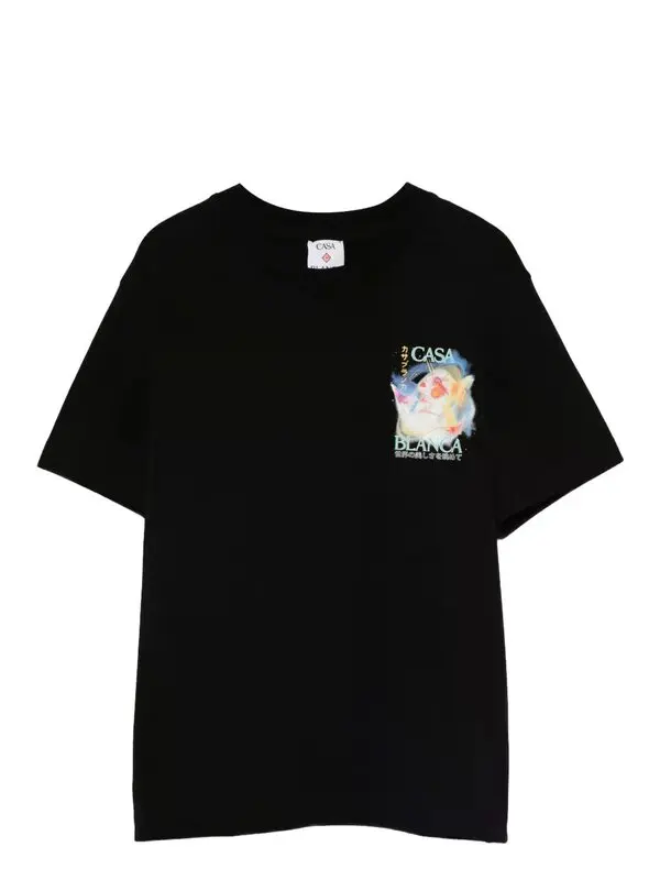 Casablanca Logo-print T-shirt - Black
