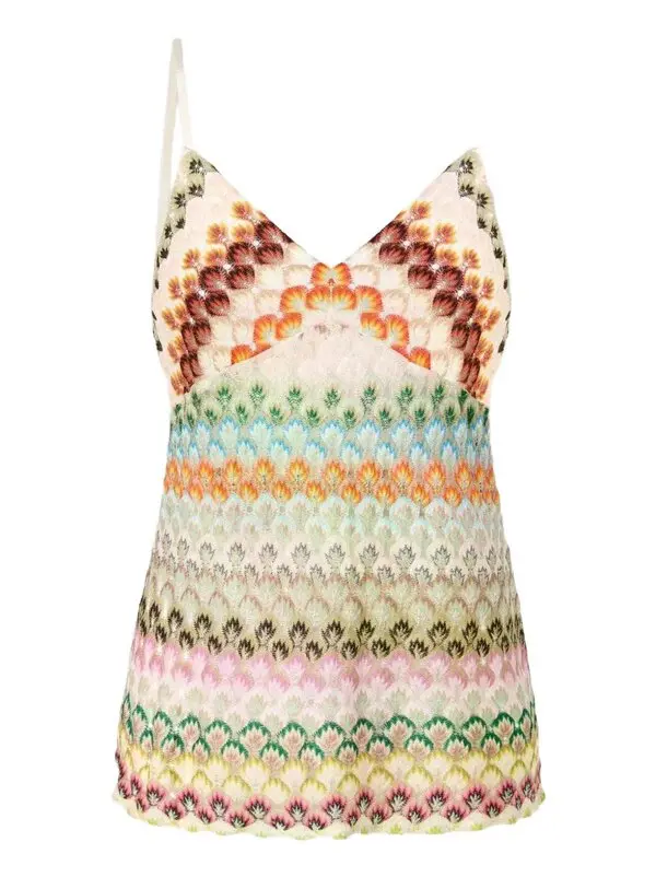 Missoni Sleeveless Lace Top - White