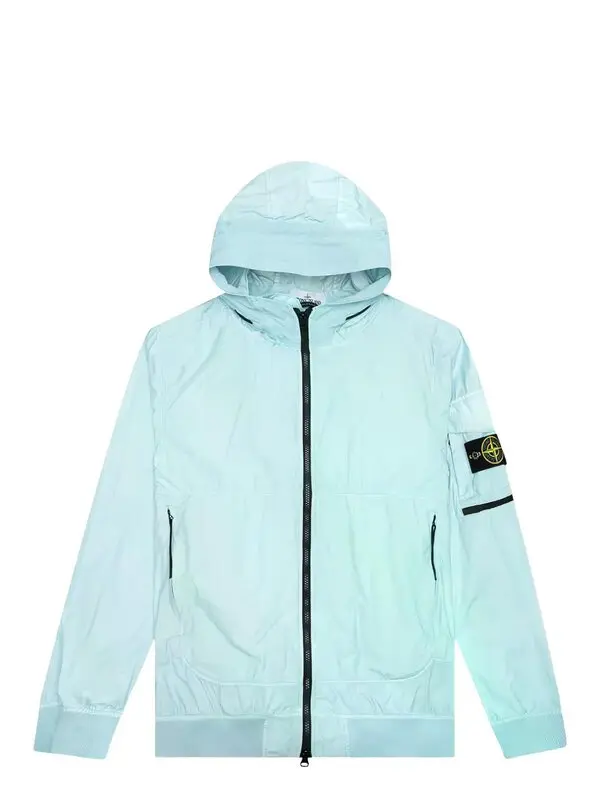 Stone Island Compass-badge Hooded Jacket - Blue