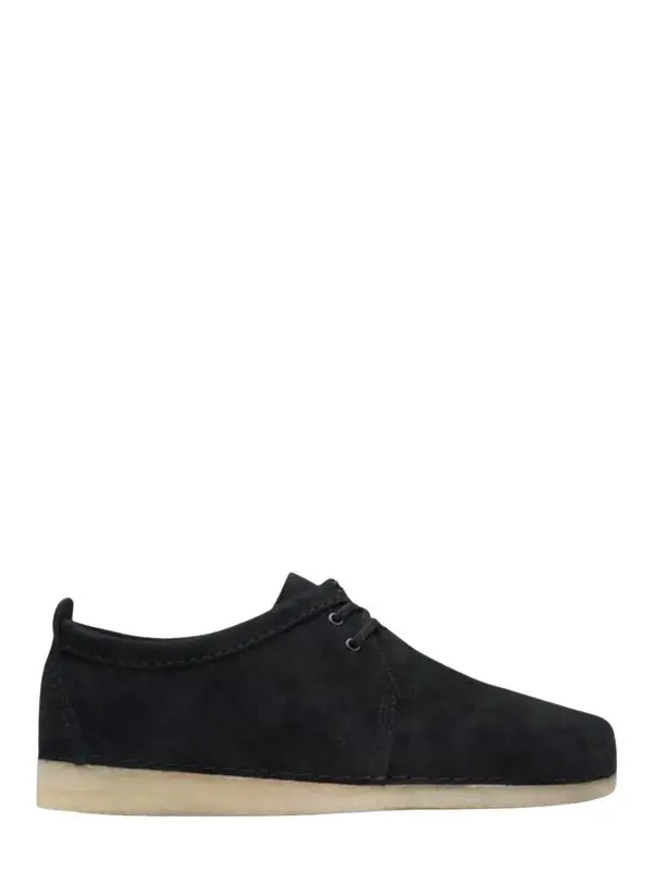 Clarks Ashton Suede Derby Shoes - Black