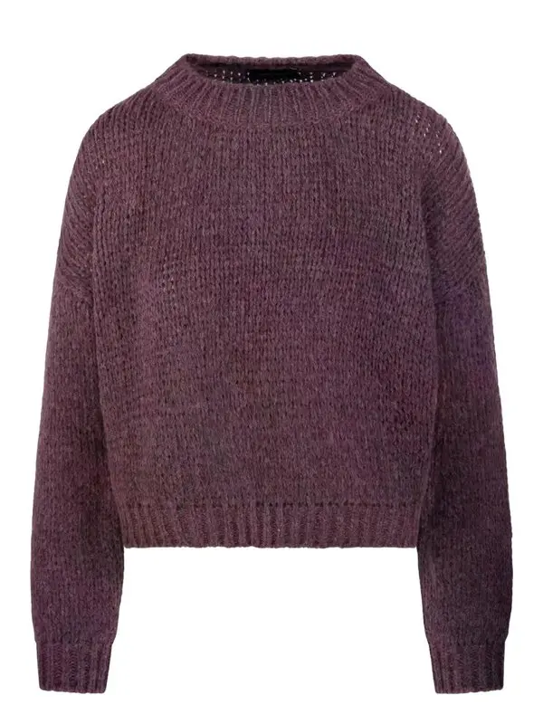 ROBERTO COLLINA Crew-neck Wool Sweater - Red