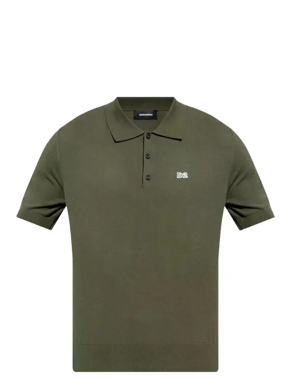 Dsquared2 Logo-embroidered Polo Shirt - Green