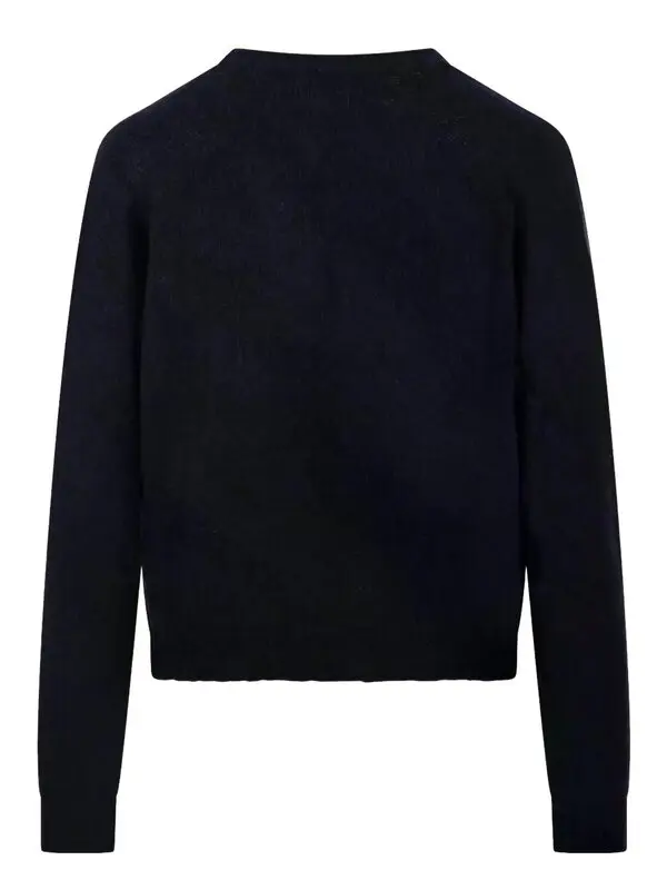 ROBERTO COLLINA Long-sleeve V-neck Sweater - Blue