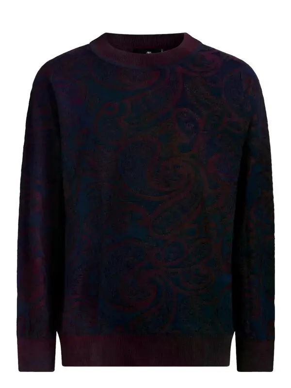 Etro Paisley Jacquard Sweater - Blue