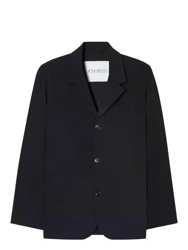 Closed Single-breasted Blazer - Black