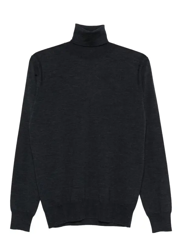 PAOLO PECORA Wool Turtleneck Sweater - Grey