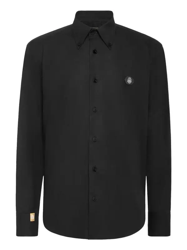 BILLIONAIRE Logo-patch Shirt - Black
