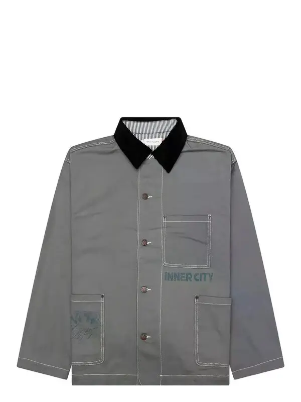 HONOR THE GIFT Chore City-graphic Shirt Jacket - Grey