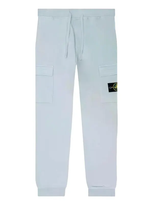 Stone Island Cargo-pocket Cotton Trousers - Blue