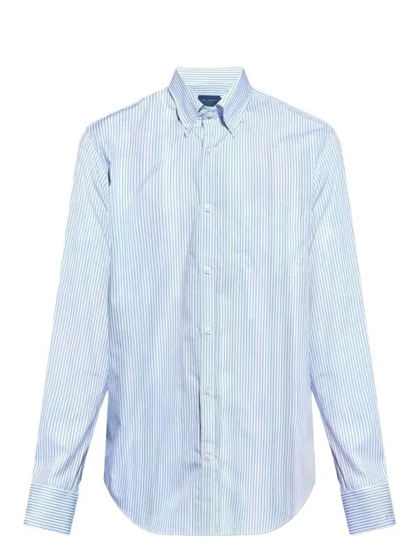 Paul & Shark Striped Button-down Shirt - Blue