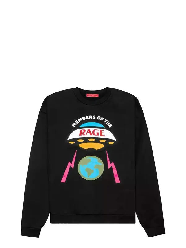 MEMBERS OF THE RAGE Crew-neck Sweatshirt With Graphic Prints - Black