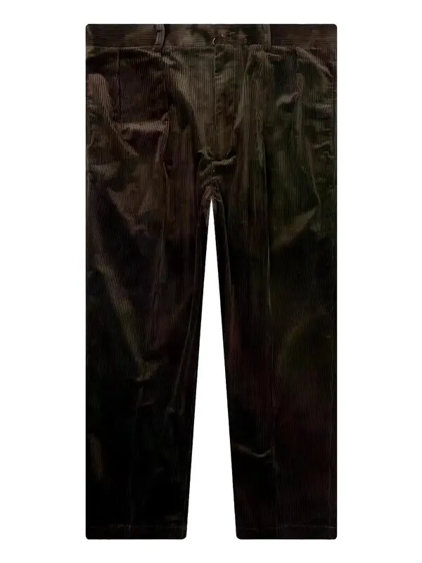 WACKO MARIA Pleated Corduroy Trousers - Brown