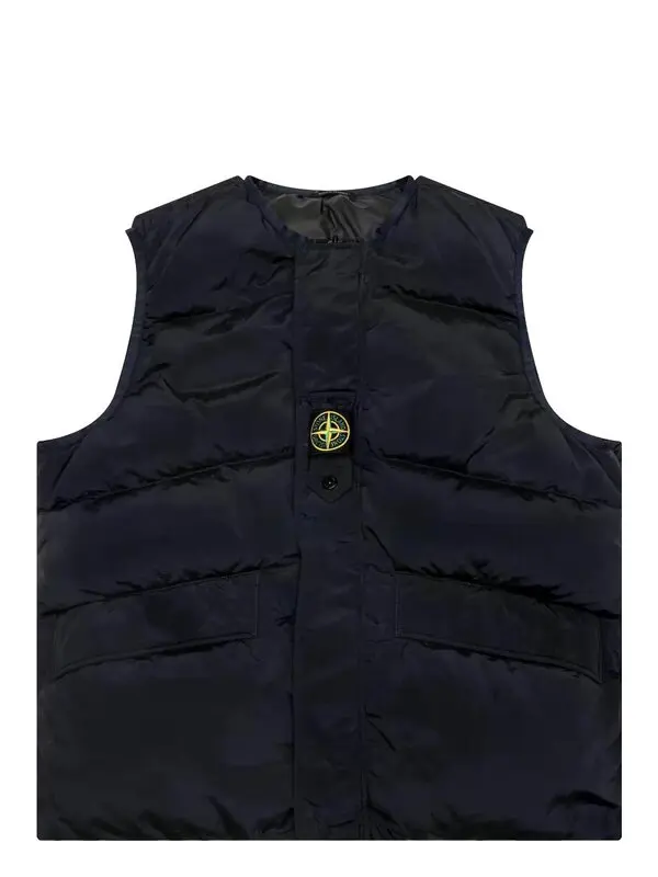 Stone Island Quilted Reversible Vest - Blue