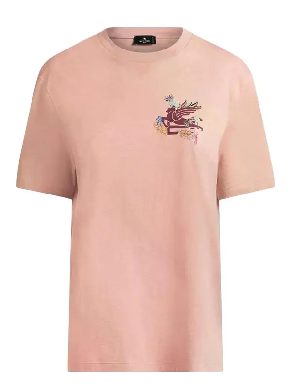 Etro Pegaso-motif T-shirt - Pink