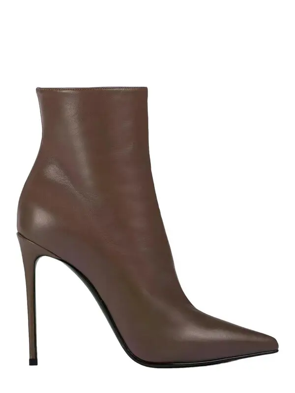 LE SILLA 120mm Eva Pointed-toe Zip Boots - Brown