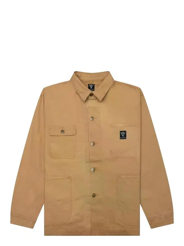 SOUTH2 WEST8 Canvas Chest-pocket Shirt Jacket - Brown