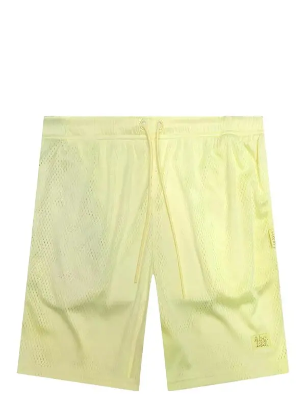 ADVISORY BOARD CRYSTALS Mesh Drawstring Shorts - Yellow