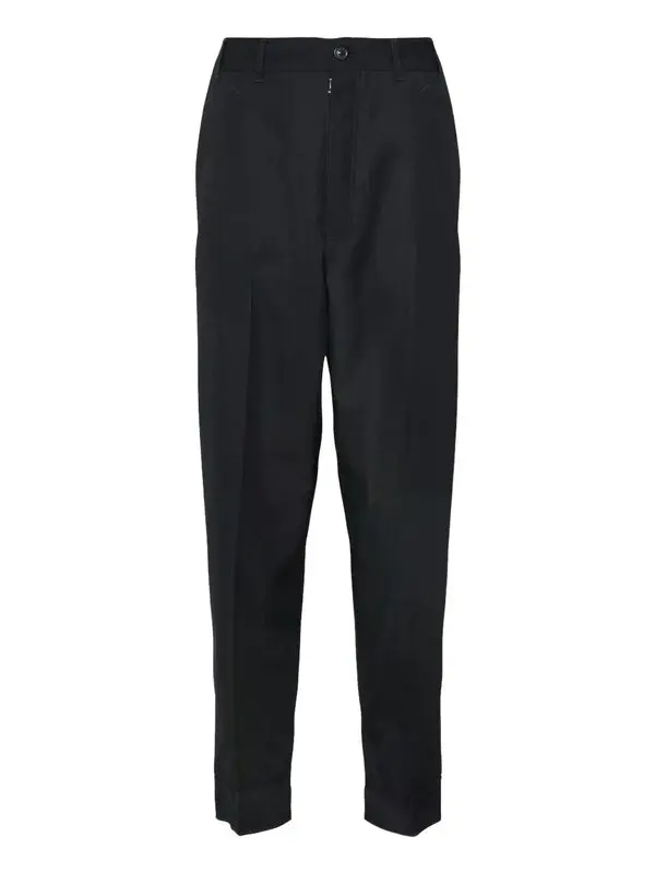 MAISON MARGIELA Front-crease Trousers - Black