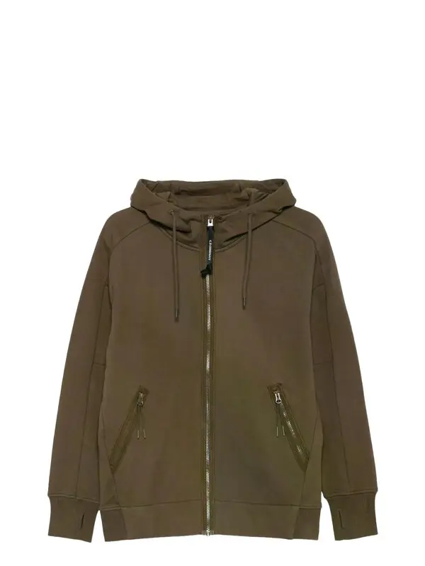 C.P. COMPANY Zip-front Hoodie - Green
