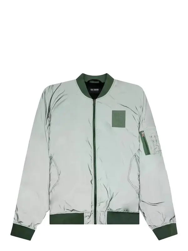 Raf Simons Logo-patch Bomber Jacket - Green